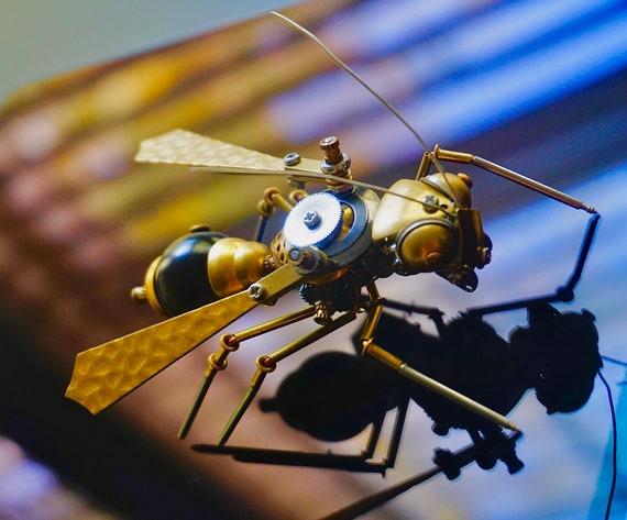 WASP Steampunk/ Iron Bug/ Metal Insect Ver. 2 | Etsy