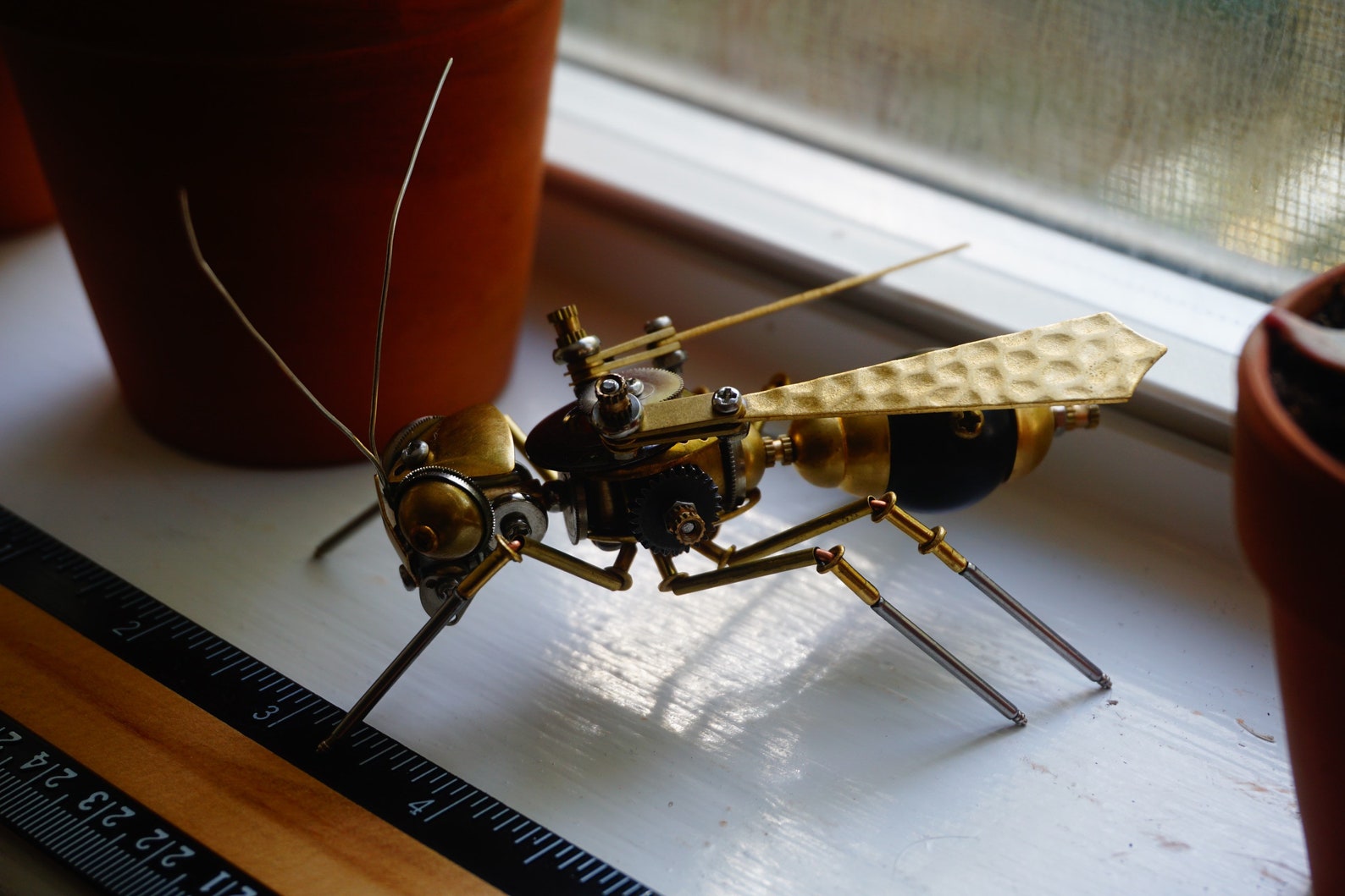 WASP Steampunk/ Iron Bug/ Metal Insect Ver. 2 - Etsy