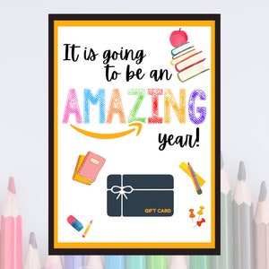 It is Going to Be an Amazing Year Amazon Gift Card Holder, Teacher ...