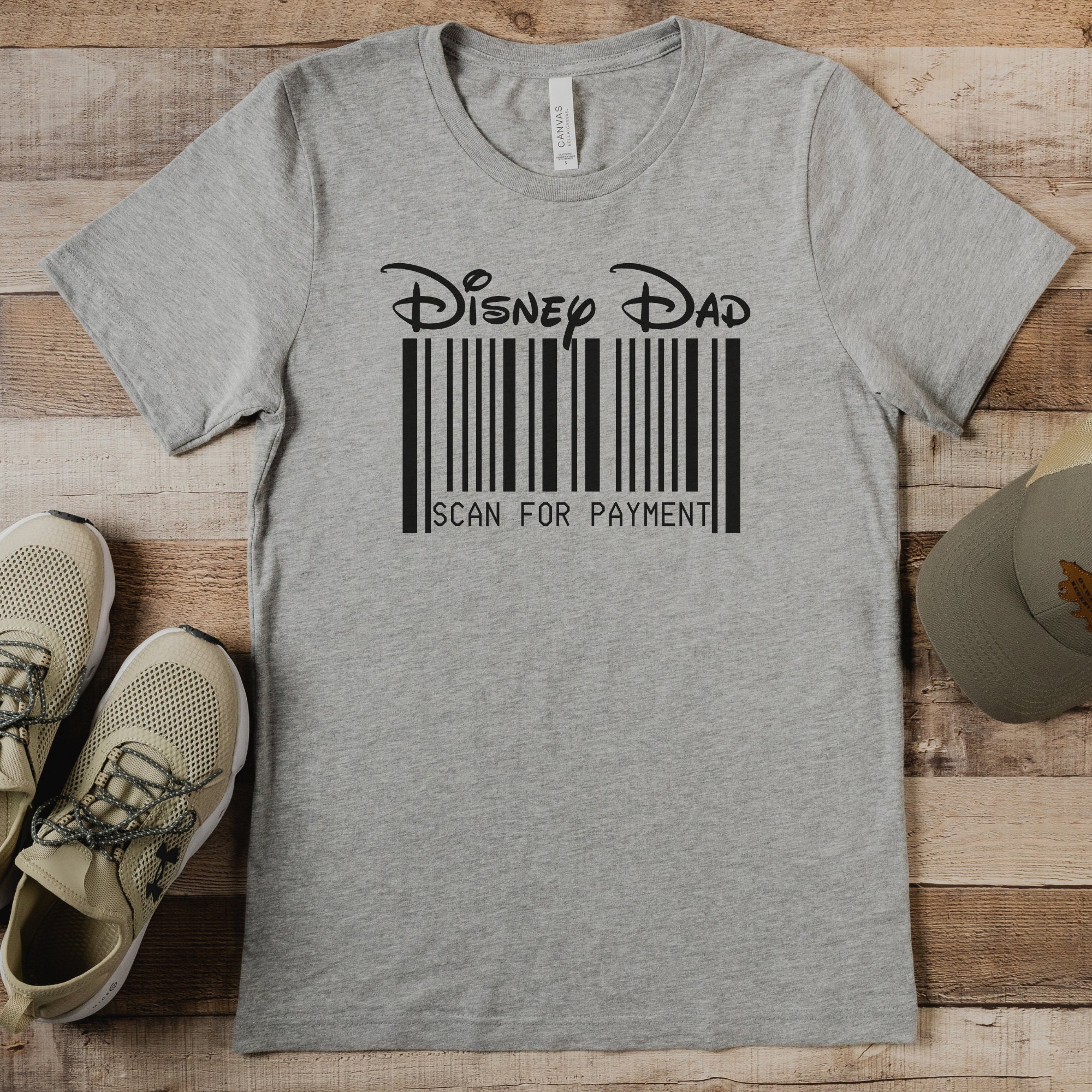 Disney Dad Scan for Payment Barcode Shirt, Disney Dad T-shirt, Disney ...