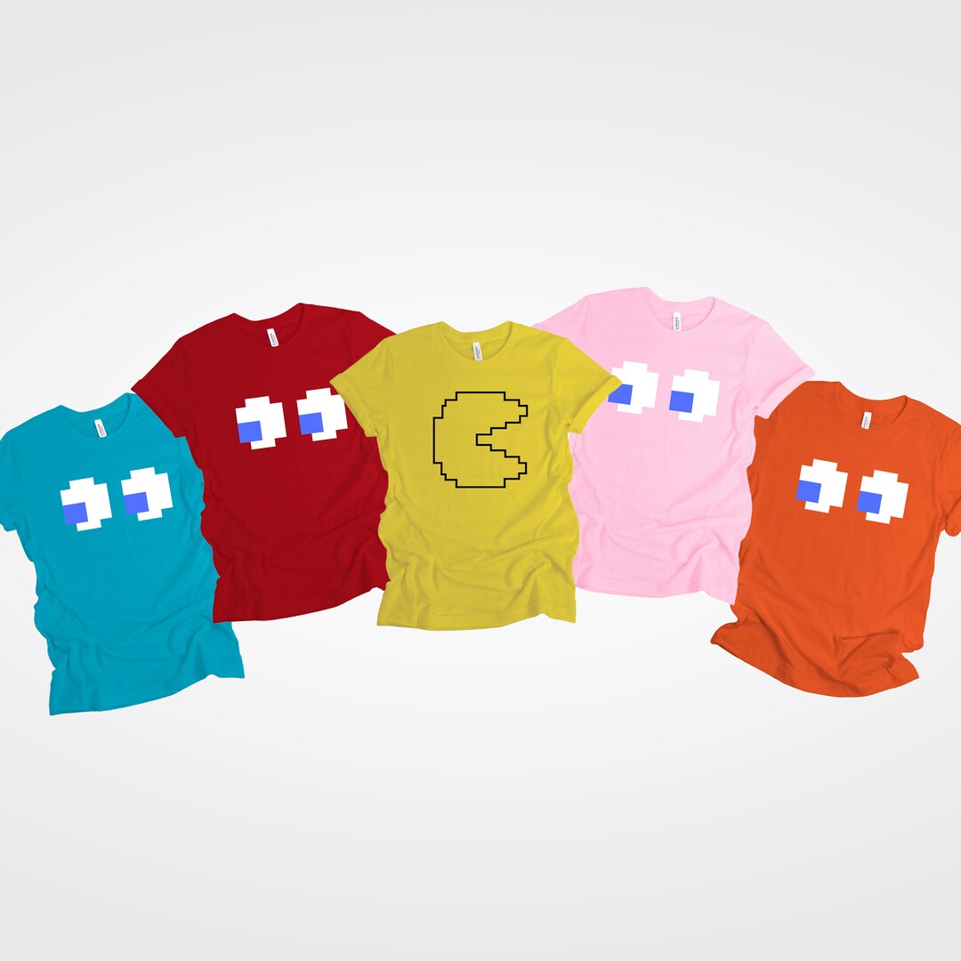 Pacman Ghost Gang Group Costume, Halloween T-shirt, Family Costume ...