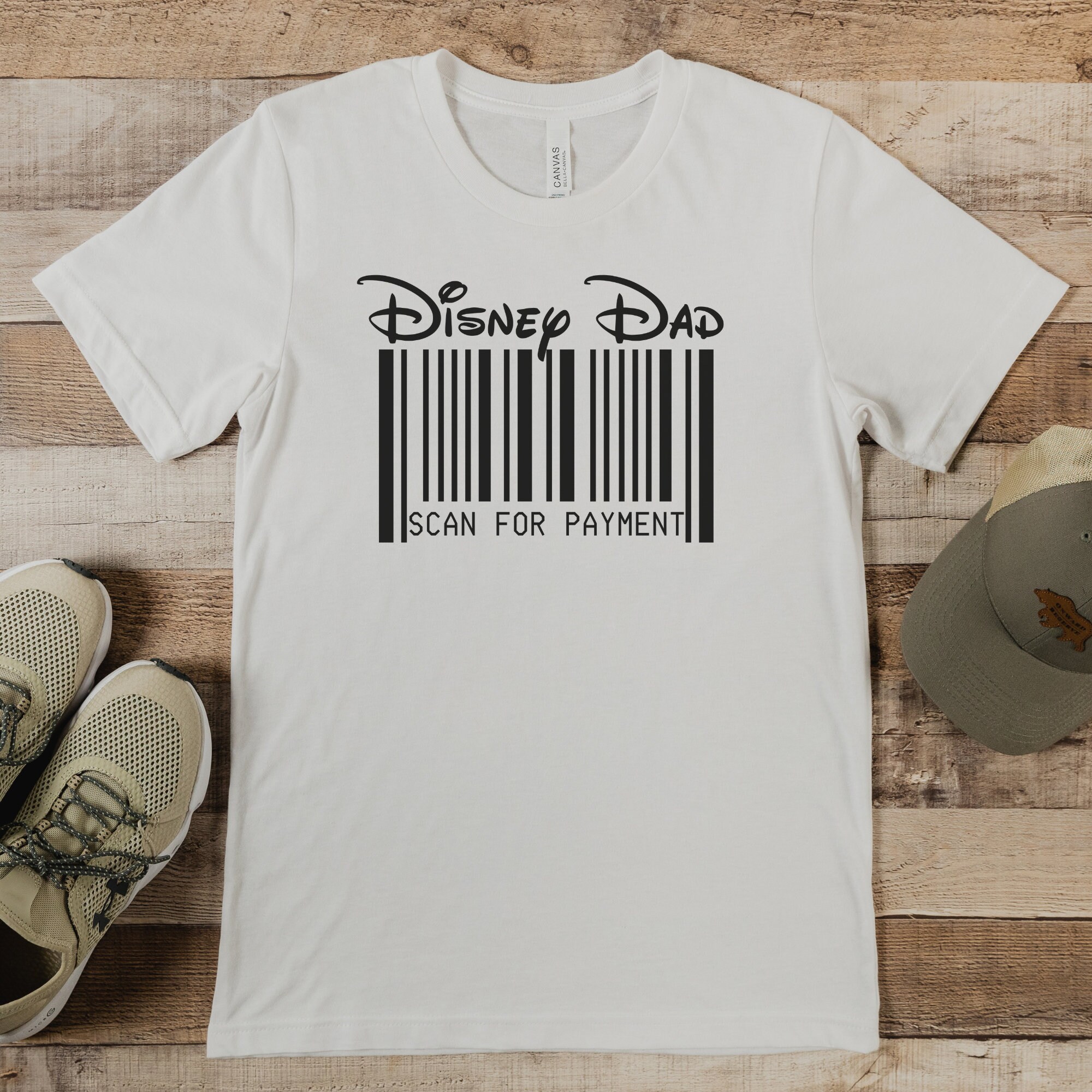 Disney Dad Scan for Payment Barcode Shirt, Disney Dad T-shirt, Disney ...