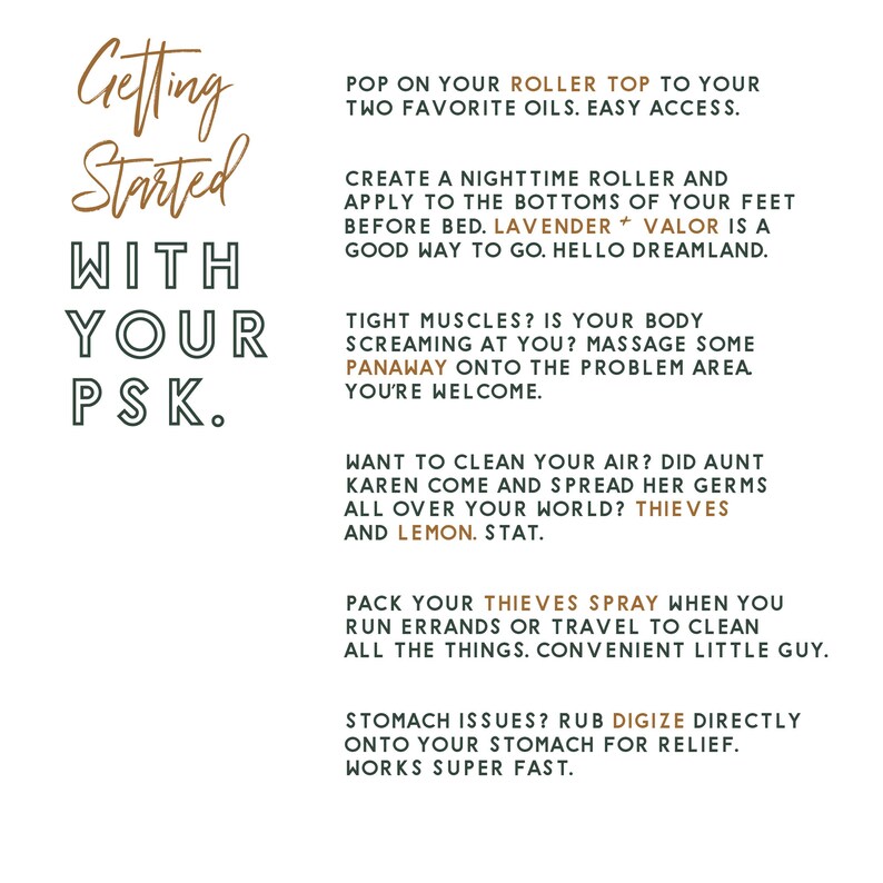 Essential Oils Welcome Kit - Etsy