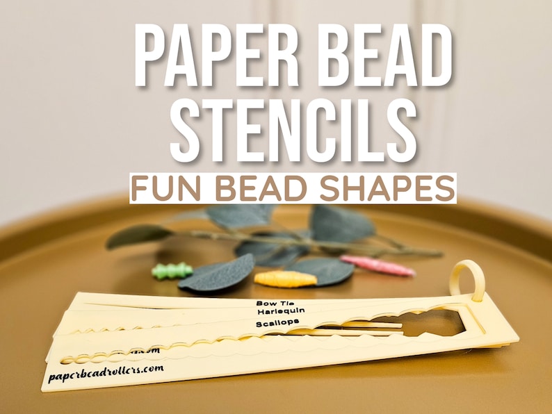 Fun Shapes Style Paper Beads Stencil - Bow Tie, Harlequin, Scallops - Etsy