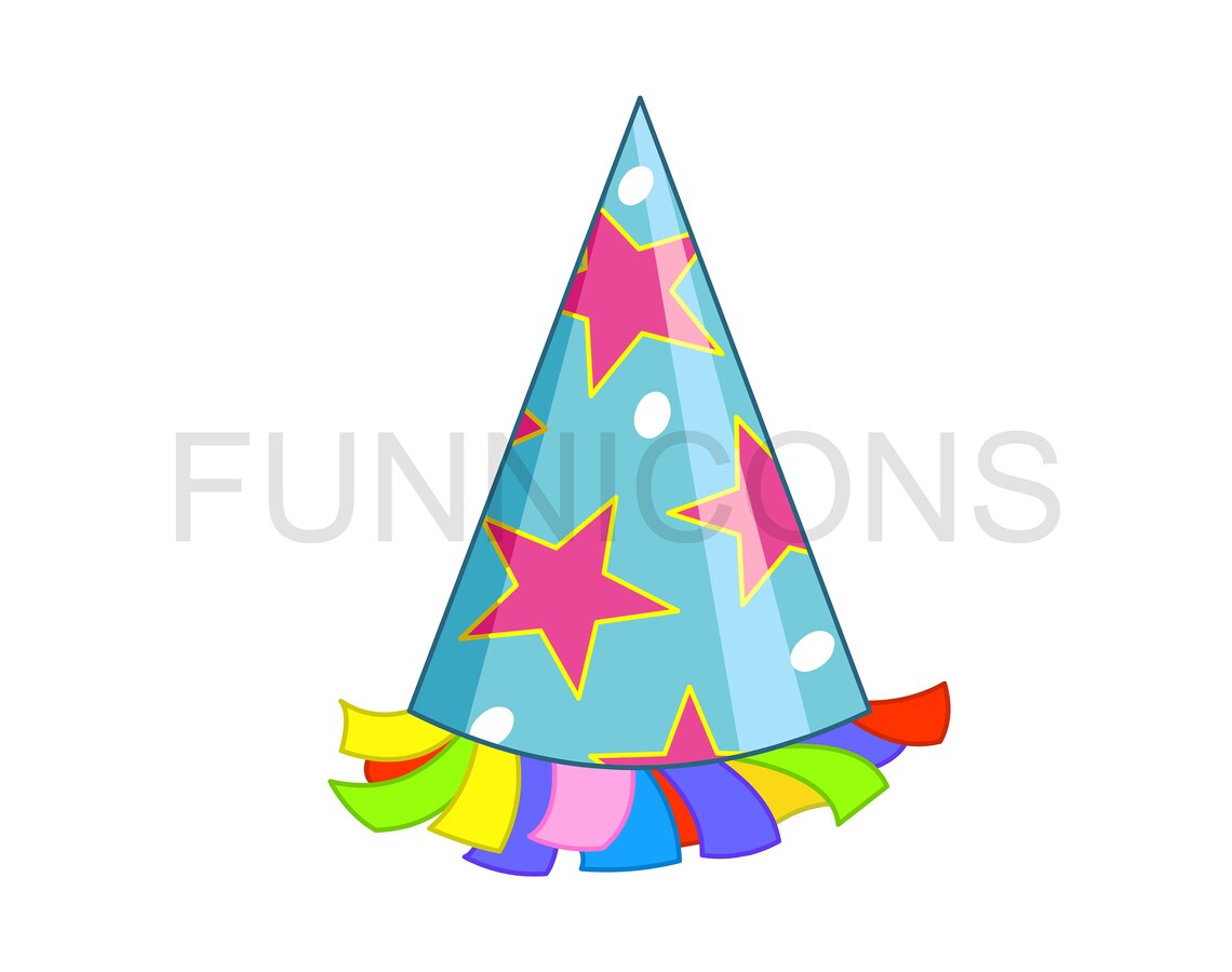 Party Hats Clipart Bundle, Birthday Holiday New Year Caps, Vector Set ...