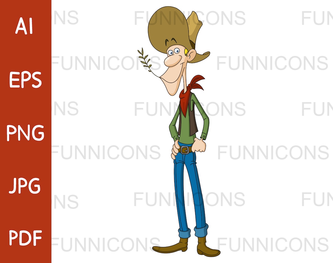 Clipart Cartoon of a Smiling Hillbilly, Rancher, Ranger, Farmer Man ...