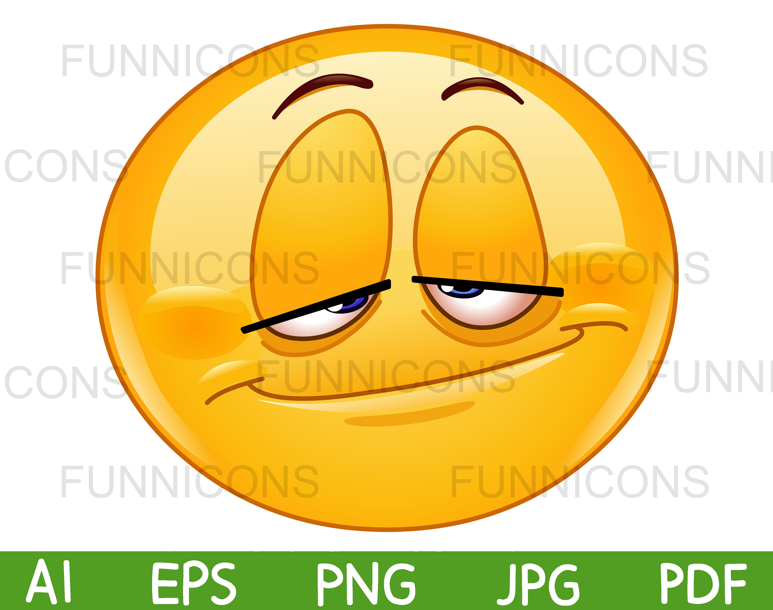 Tired Happy Face Clipart