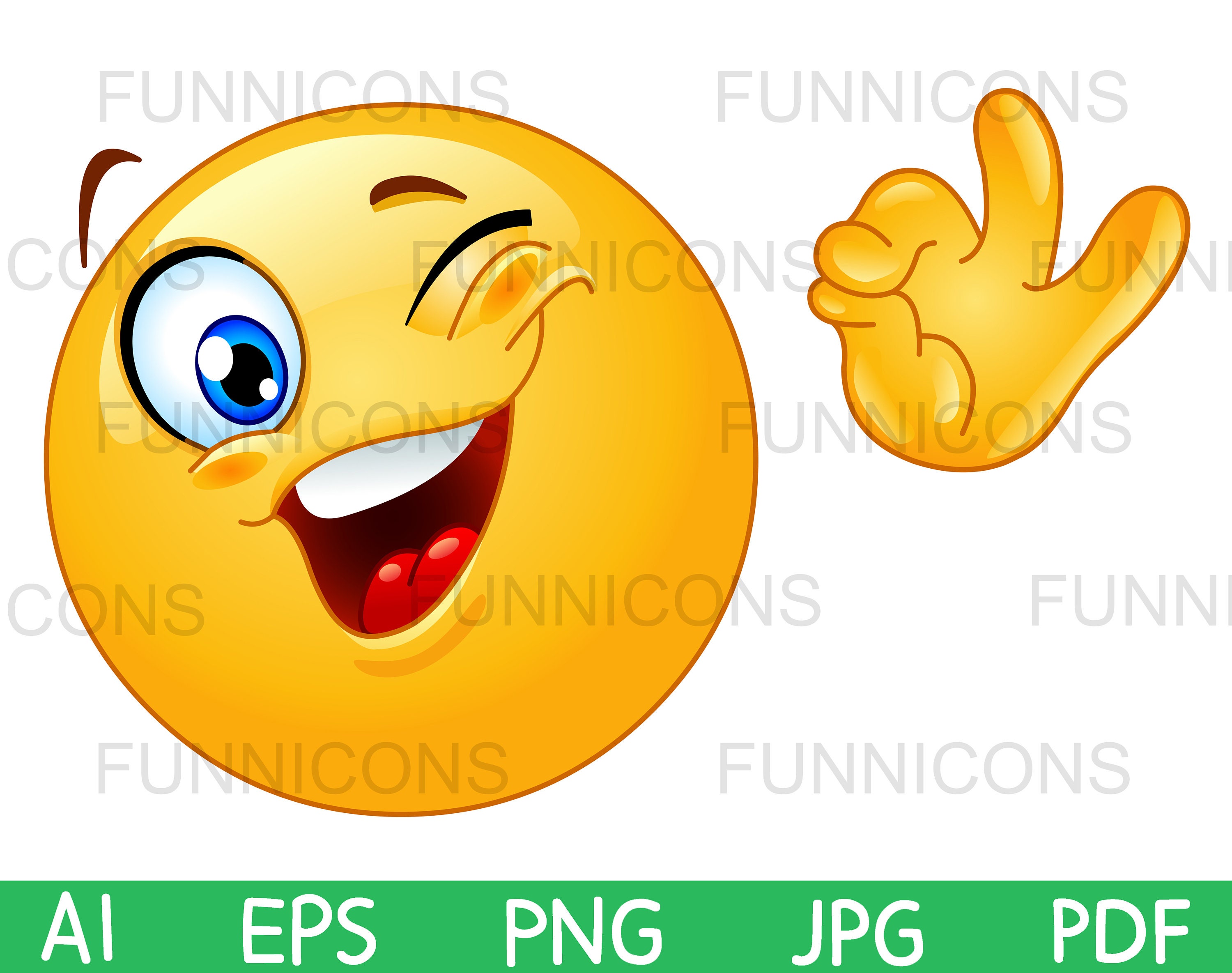 Happy Face Winking Clipart Fish