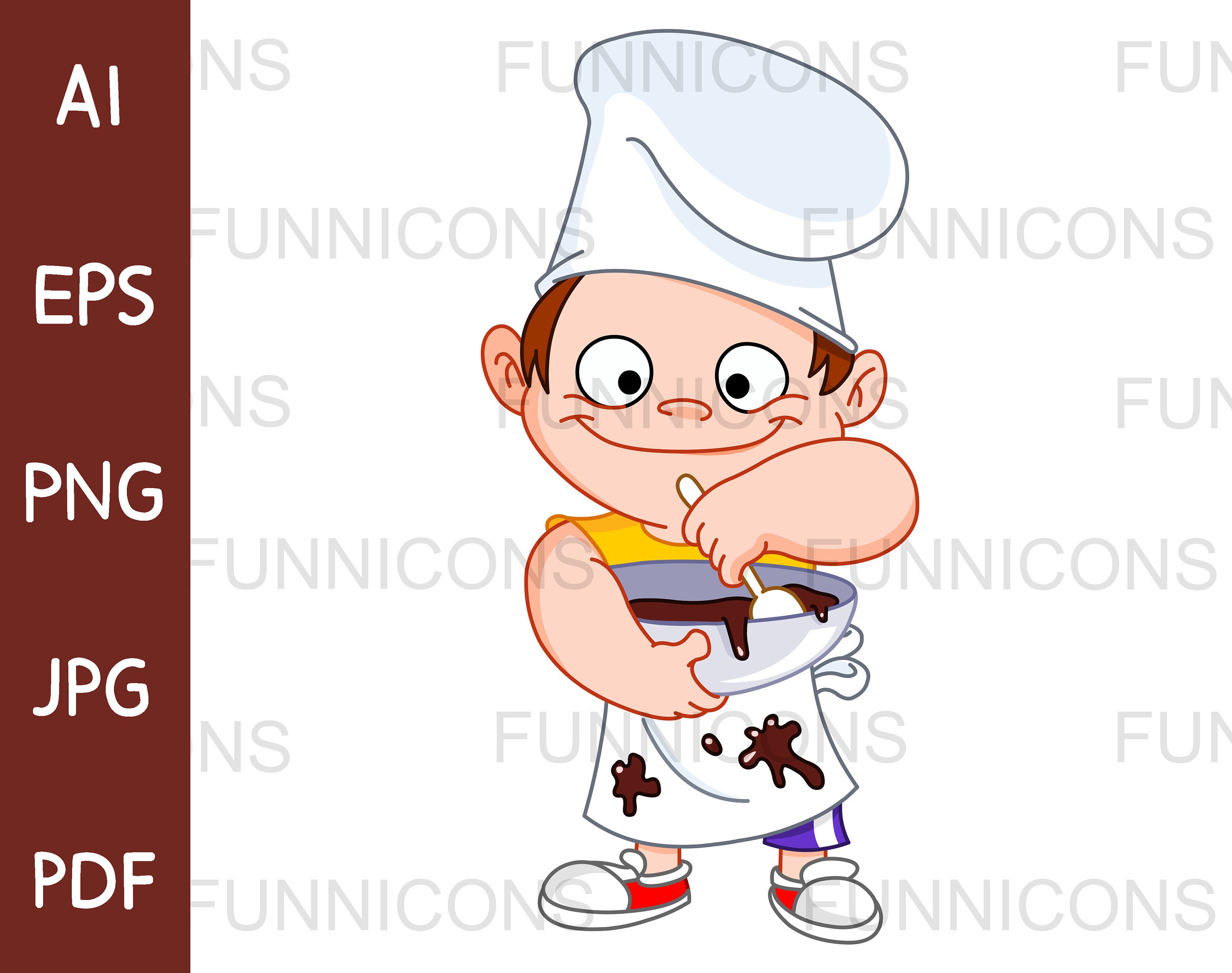 Boy Chef Clipart