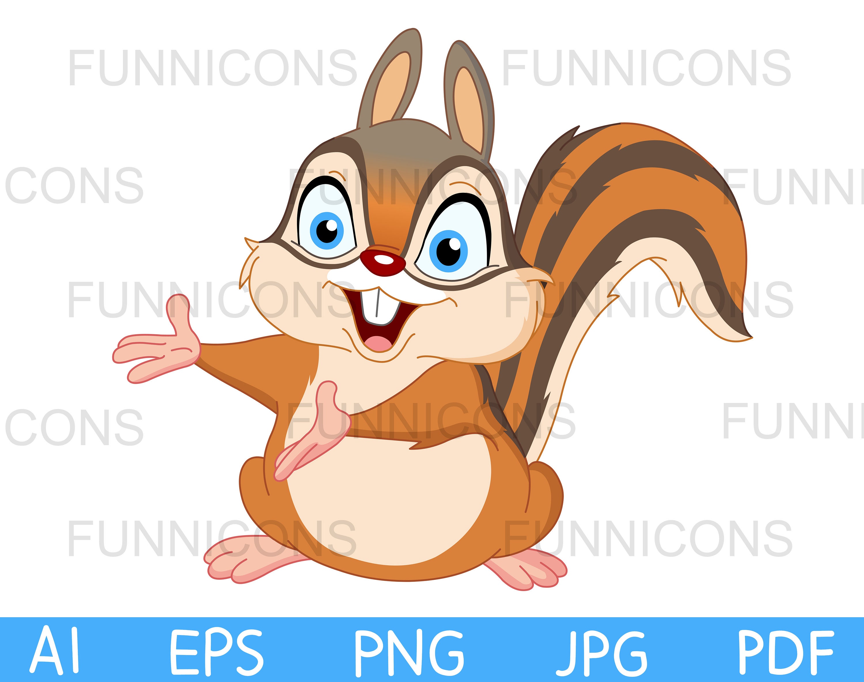 Cute Chipmunk Cartoon