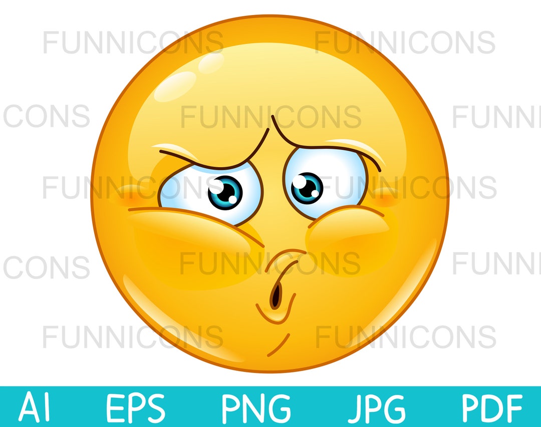 Clip Cartoon of Emoticon With Ouch or Hurt Expression, Ai Eps Png Jpg ...