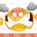 Clipart Cartoon of Emoticon Plugging His Nose From a Bad Smell, Ai Eps ...