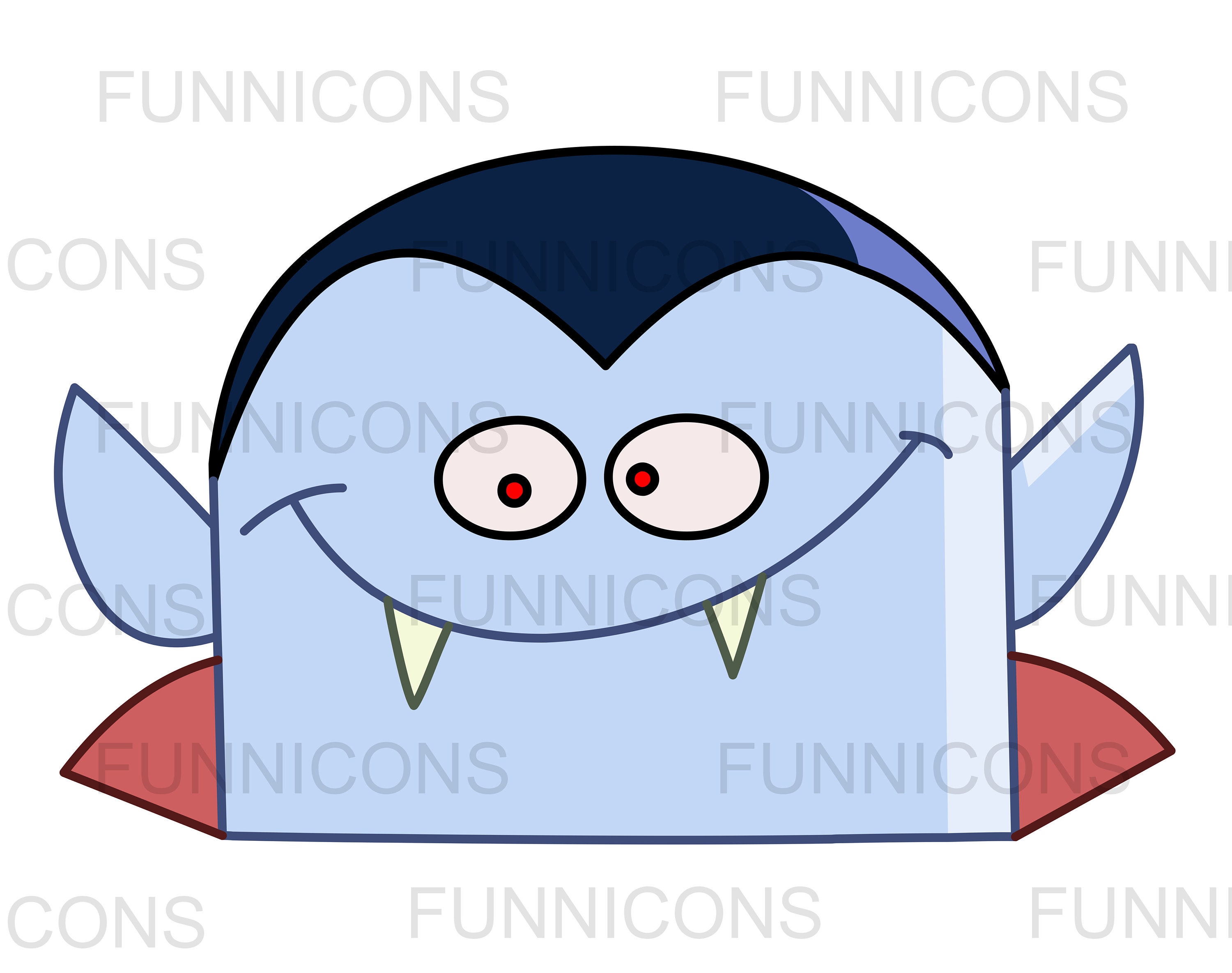 Halloween Faces Vector Clipart Bundle Ai Eps Png Pdf and Jpg | Etsy