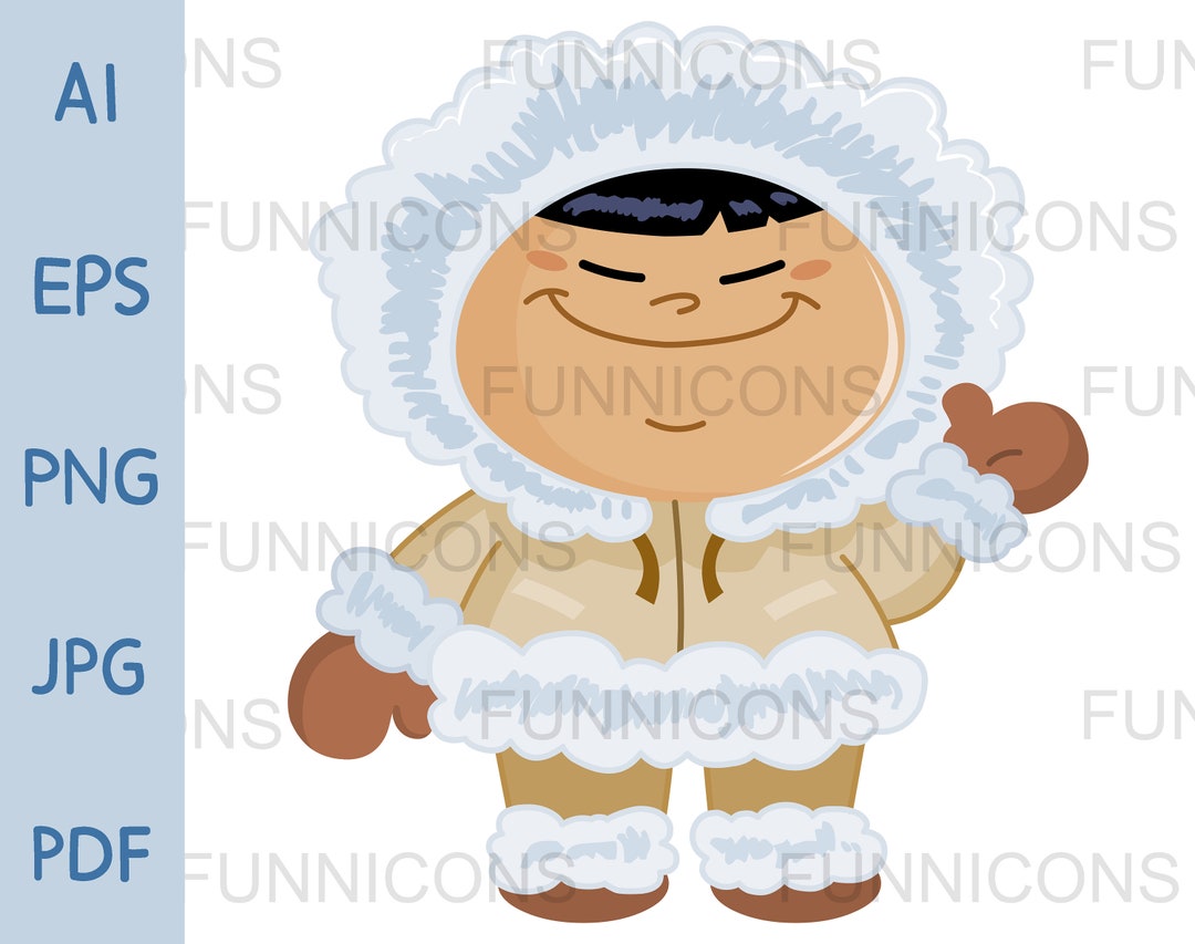 Eskimo Girl Clipart With Bow