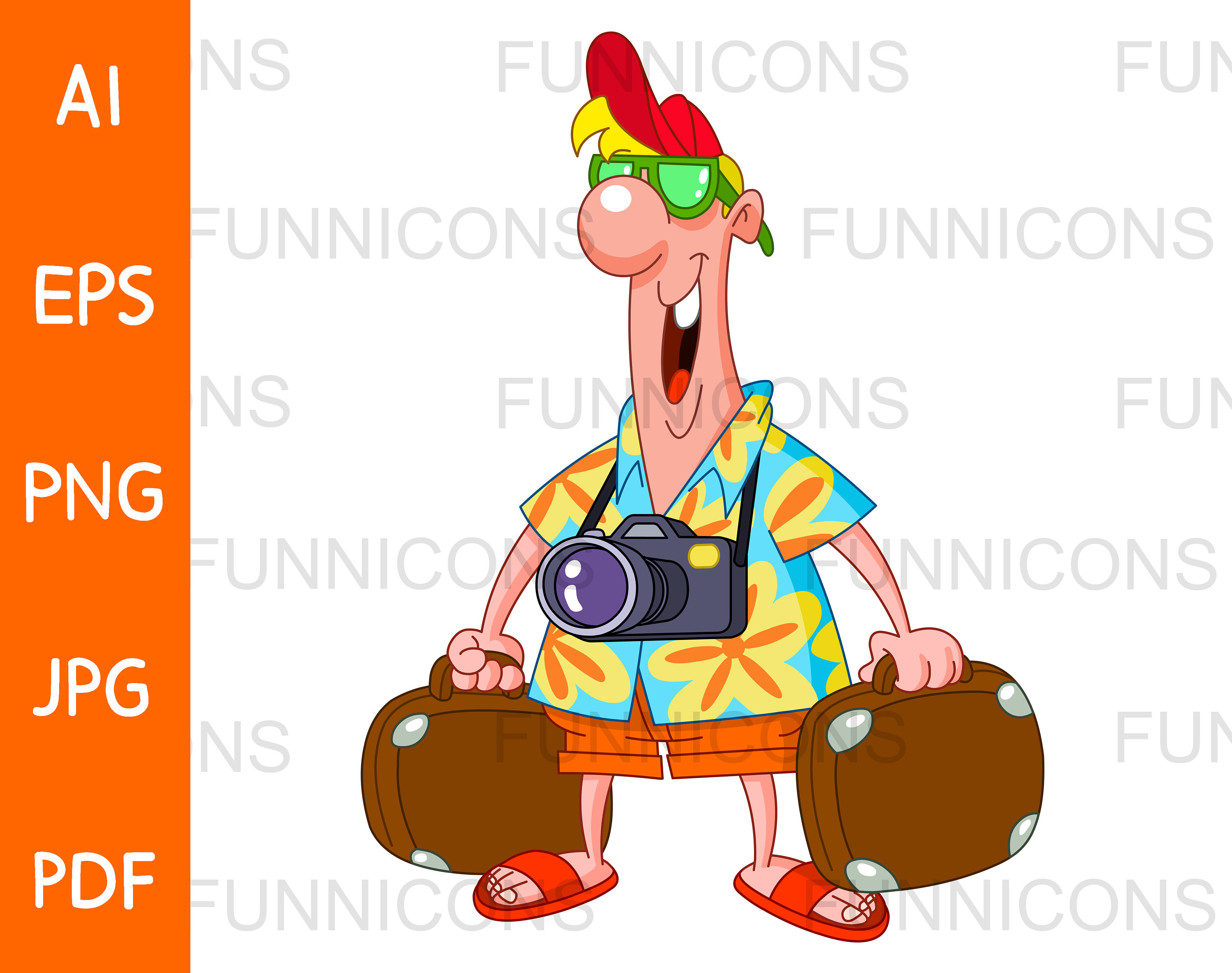 Tacky Tourist Clip Art