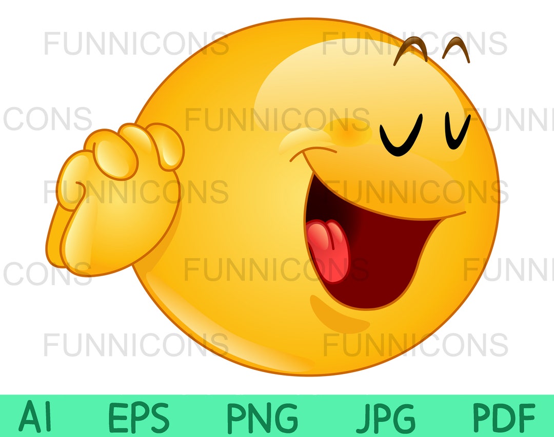 Clipart Cartoon of Emoticon Making a Yes Please, Why Thank You or I Did ...