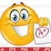Back to School , A Plus Grade Emoji Emoticon, Ai Eps Png Jpg and Pdf ...