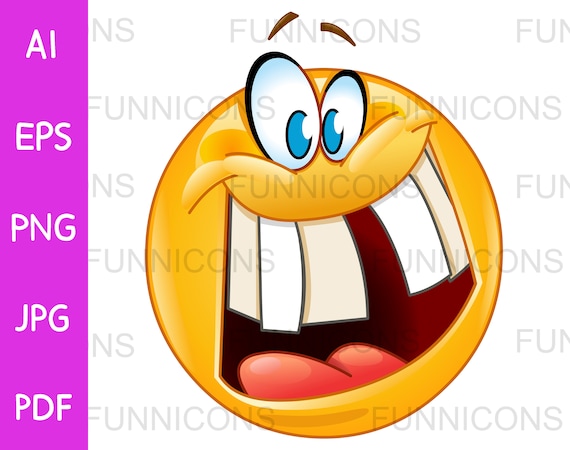 Crazy Smiley Face Cartoon