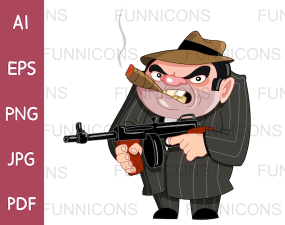 Caricatura De Chico Malo Fumando Carácter Hombre Malo Fumando Bajo