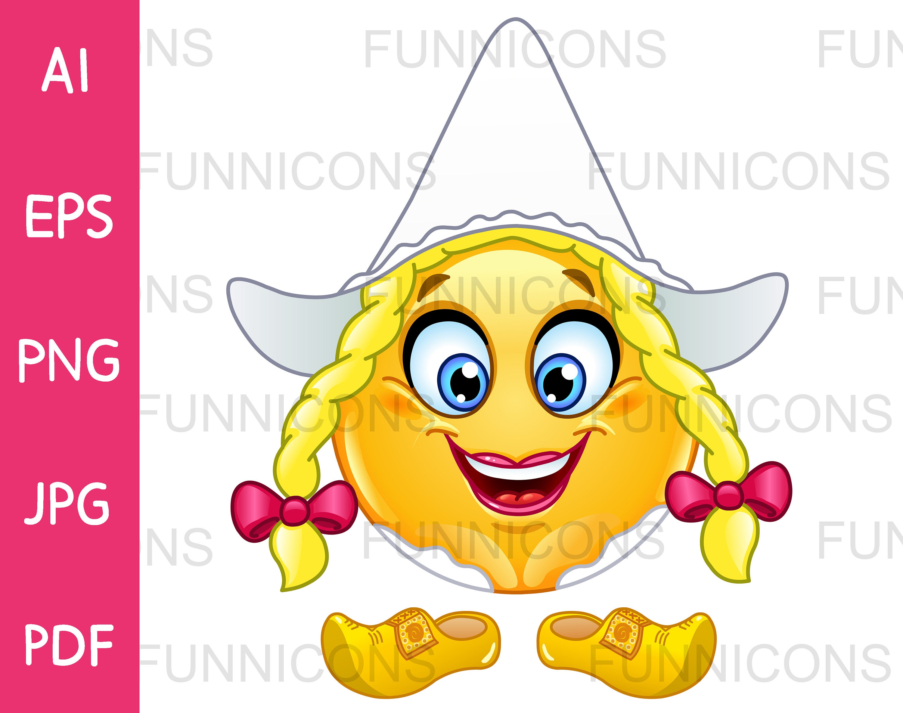 Girl Smiley Face Clipart