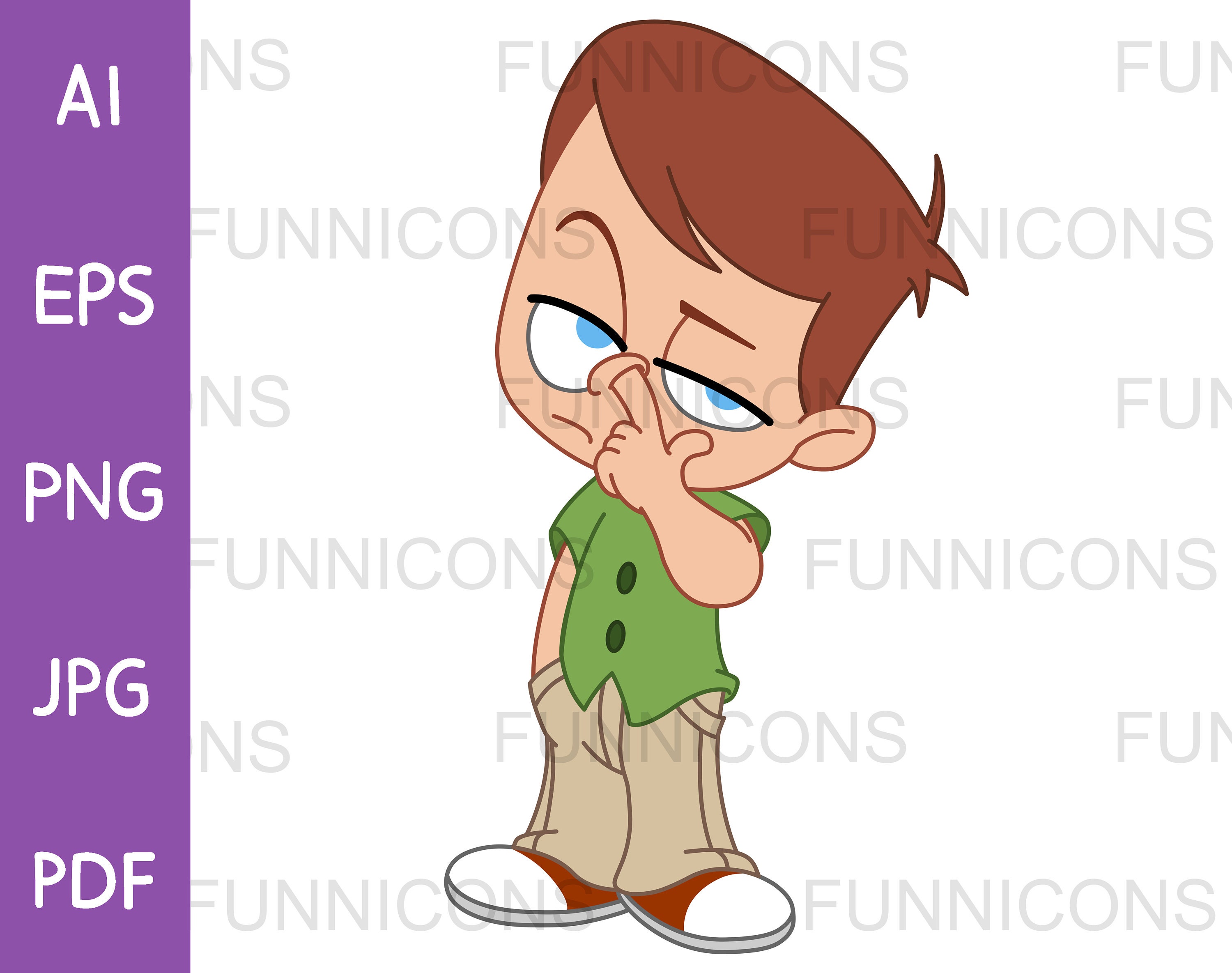 Picking Nose Clipart
