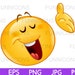 Clipart of an Emoticon With a Dreamy Expression, Vector Illustration ...