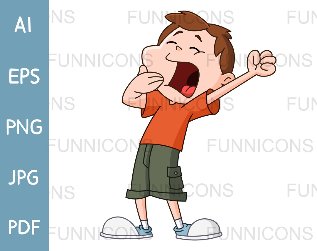 Cartoon Geeuwen 7.700+ Gapen Stockillustraties, Royalty Free Vector