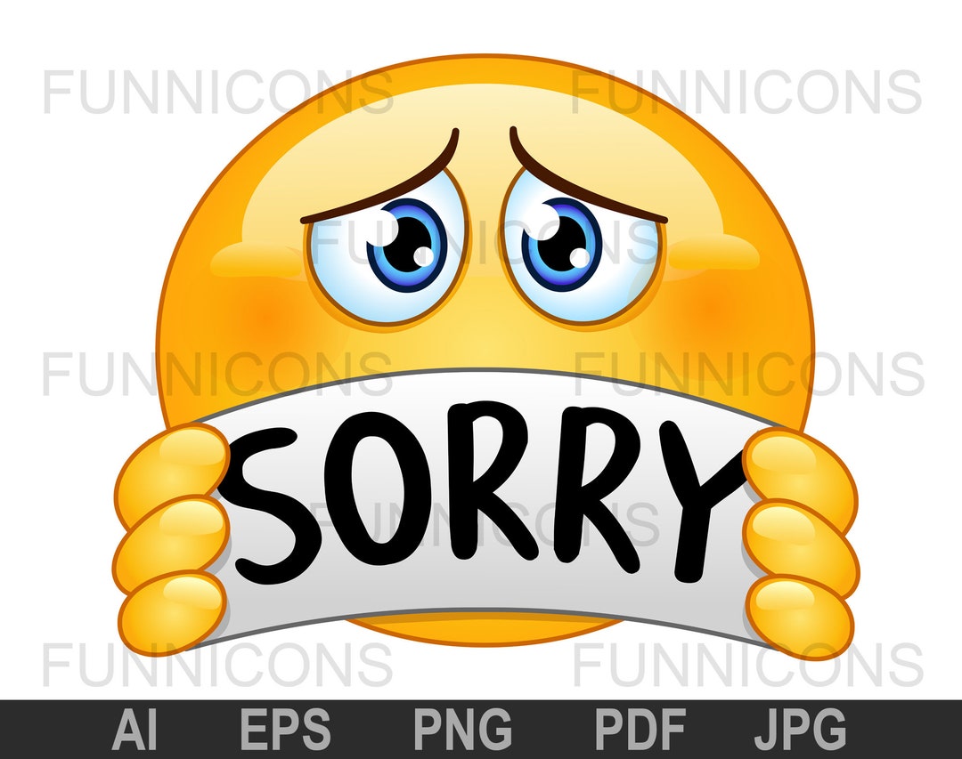 With Sorry Sign, Ai Eps Png Pdf and Jpg Files Included, Digital Files ...