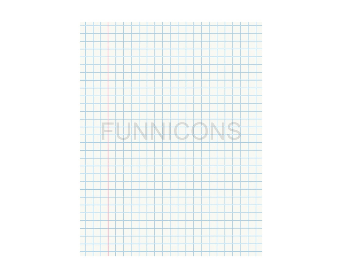 Clipart of a sheet of math calculation paper ai eps png pdf | Etsy