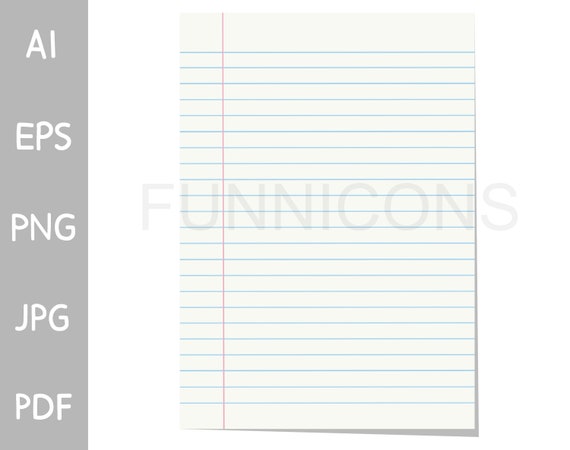 Notebook Paper Vector Png