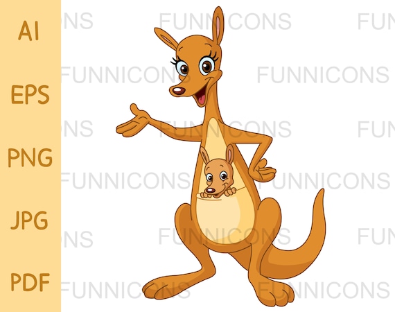 Baby Joey Kangaroo Cartoon