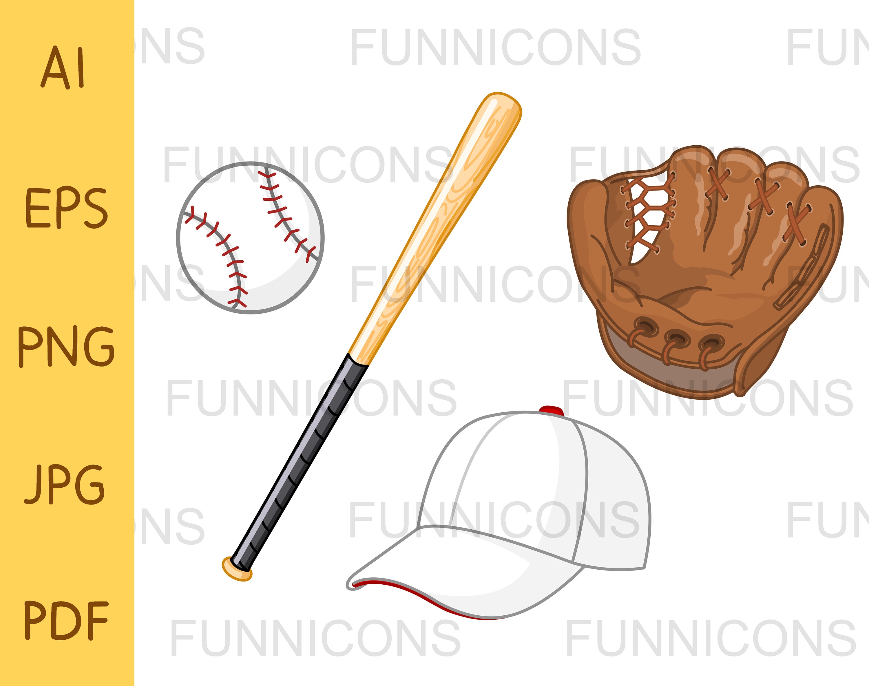 Baseball Bat And Ball Clipart