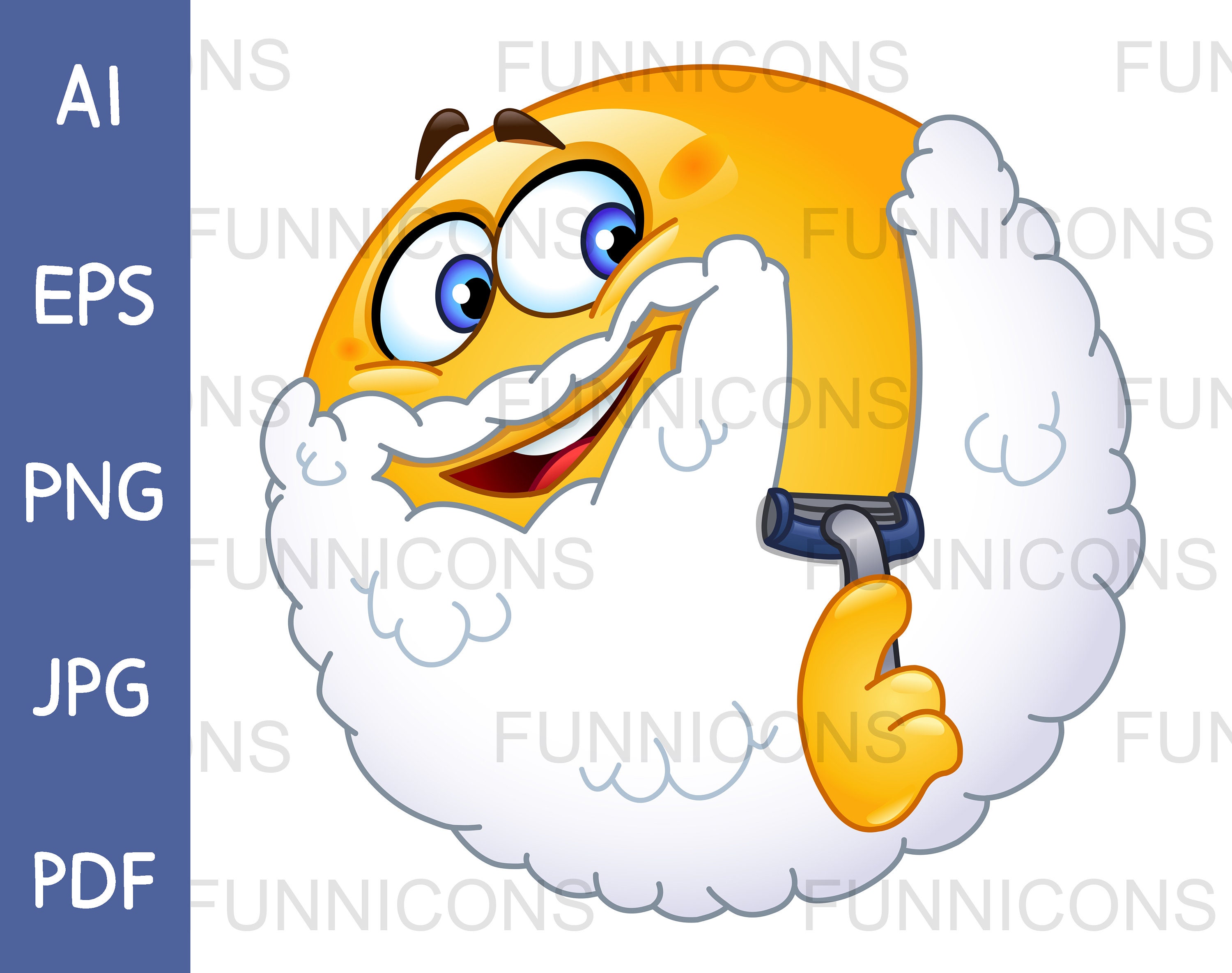 Shaving Face Clipart
