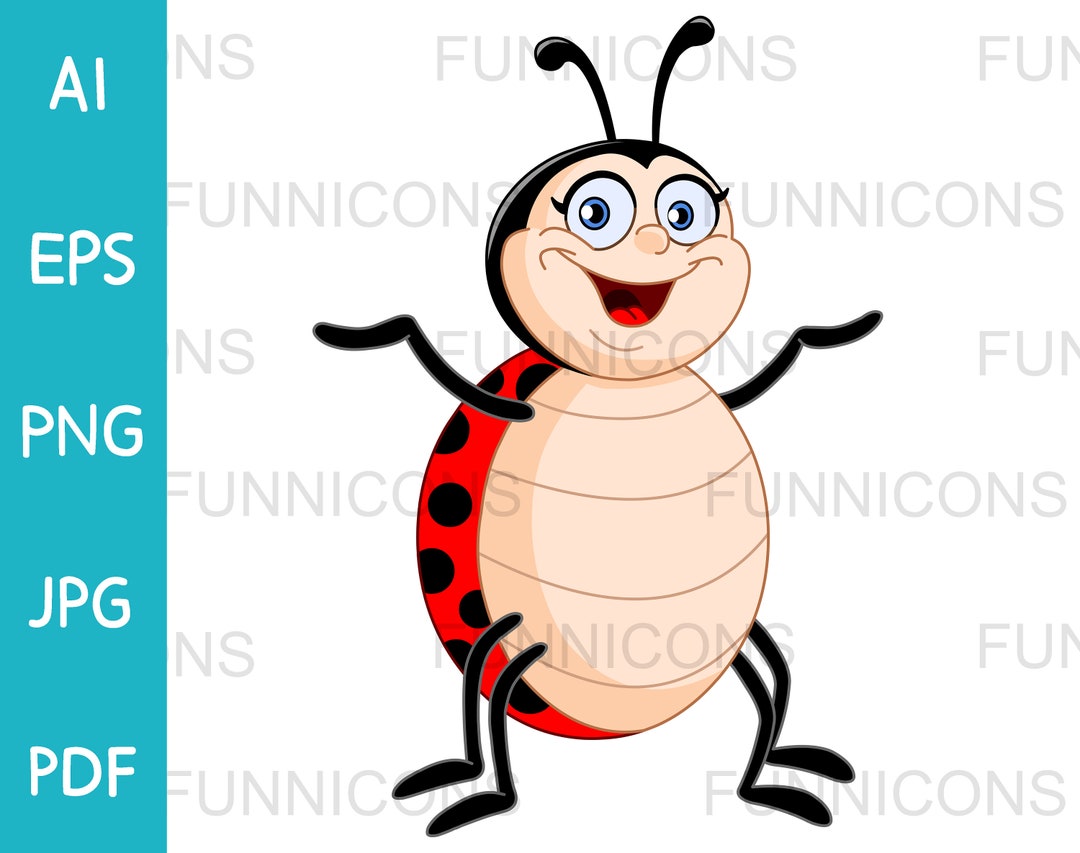 Happy Lady Bug Clipart