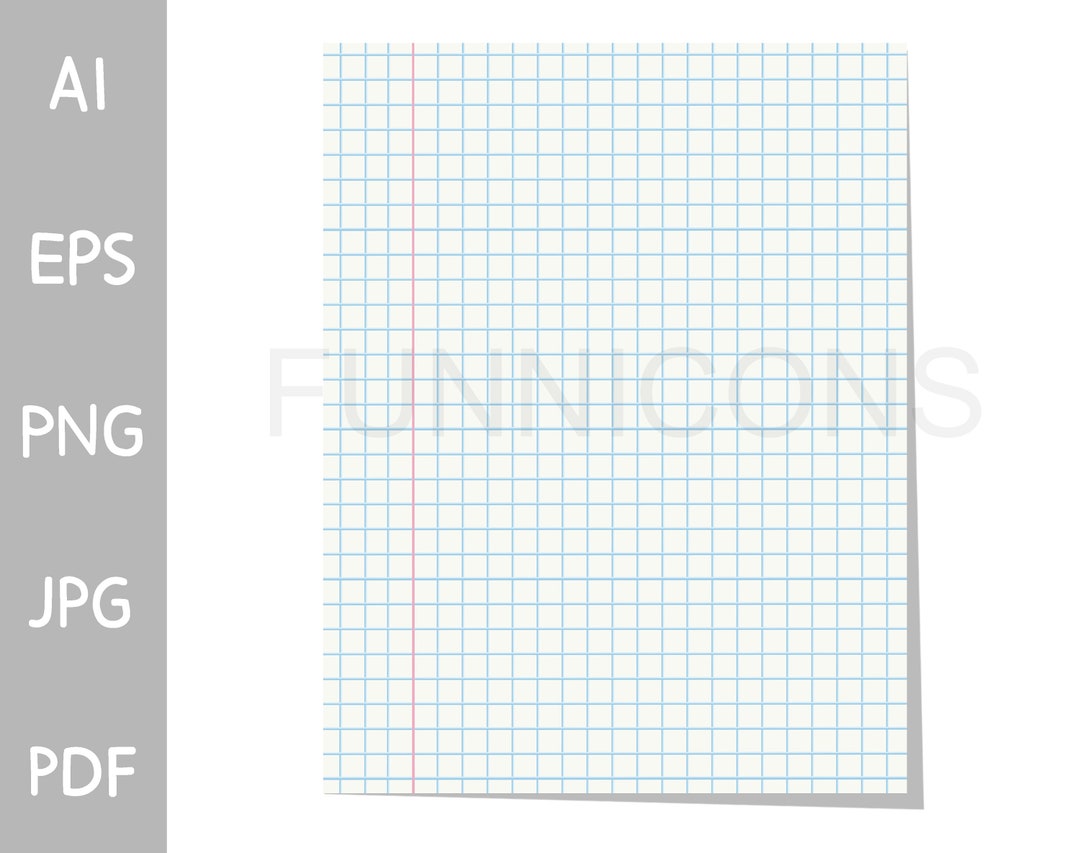 Clipart of a Sheet of Math Calculation Paper, Ai Eps Png Pdf and Jpg ...