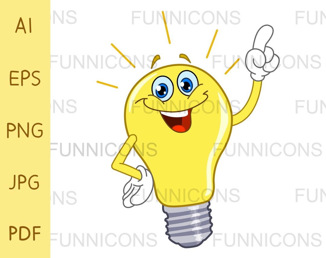 Thinking Light Bulb Clip Art