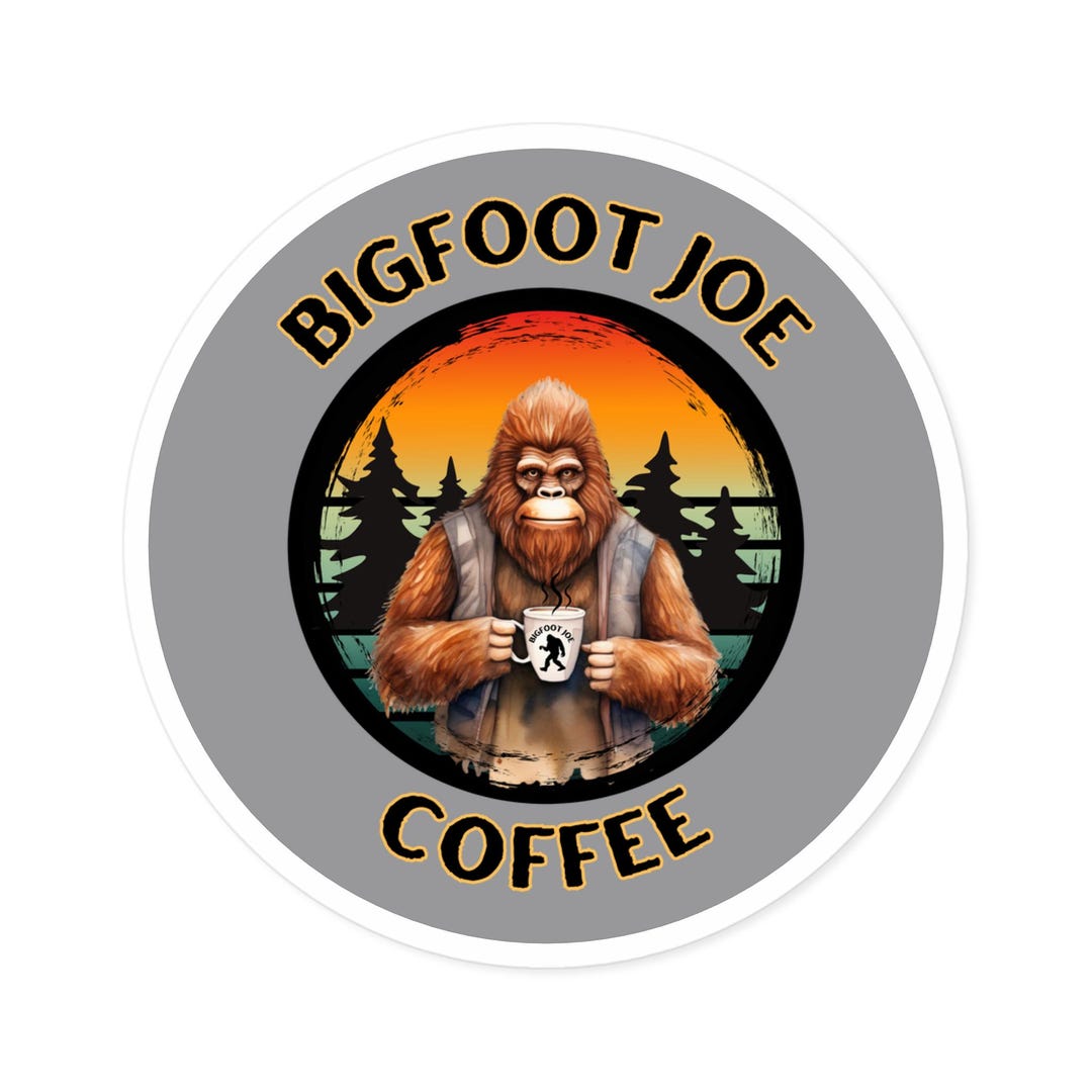 Bigfoot Joe Coffee Logo Indoor\outdoor Vinyl Sticker - Etsy