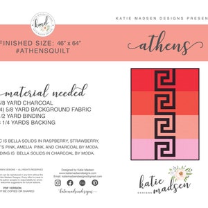 Athens Paper Quilt Pattern - Etsy
