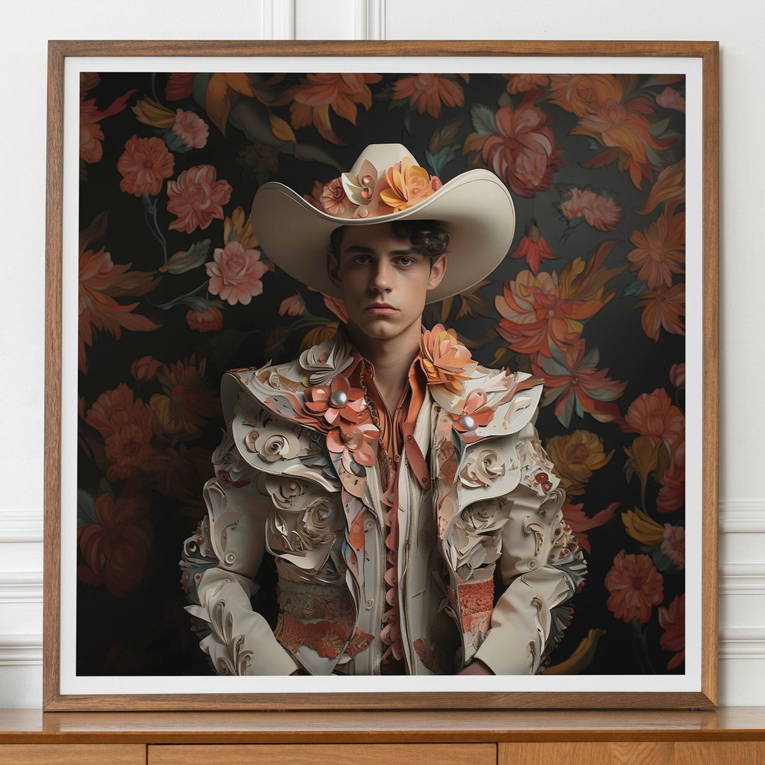 Andrés Gay Cowboy Art Print Handsome Hispanic Homosexual Vaqueros ...