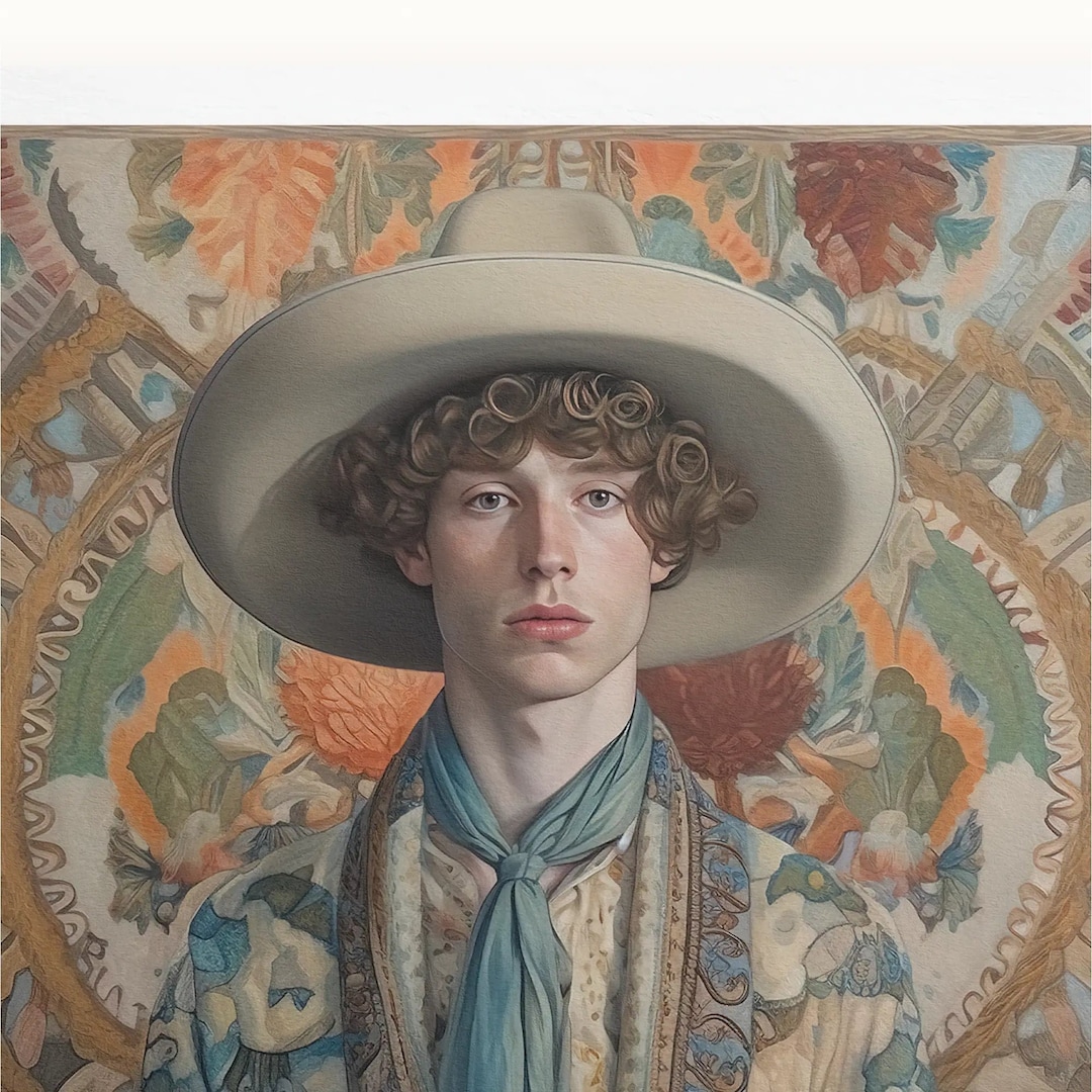 Theodore Gay Male Art Print Gay Cowboy Homosexual Queer Maximalist ...