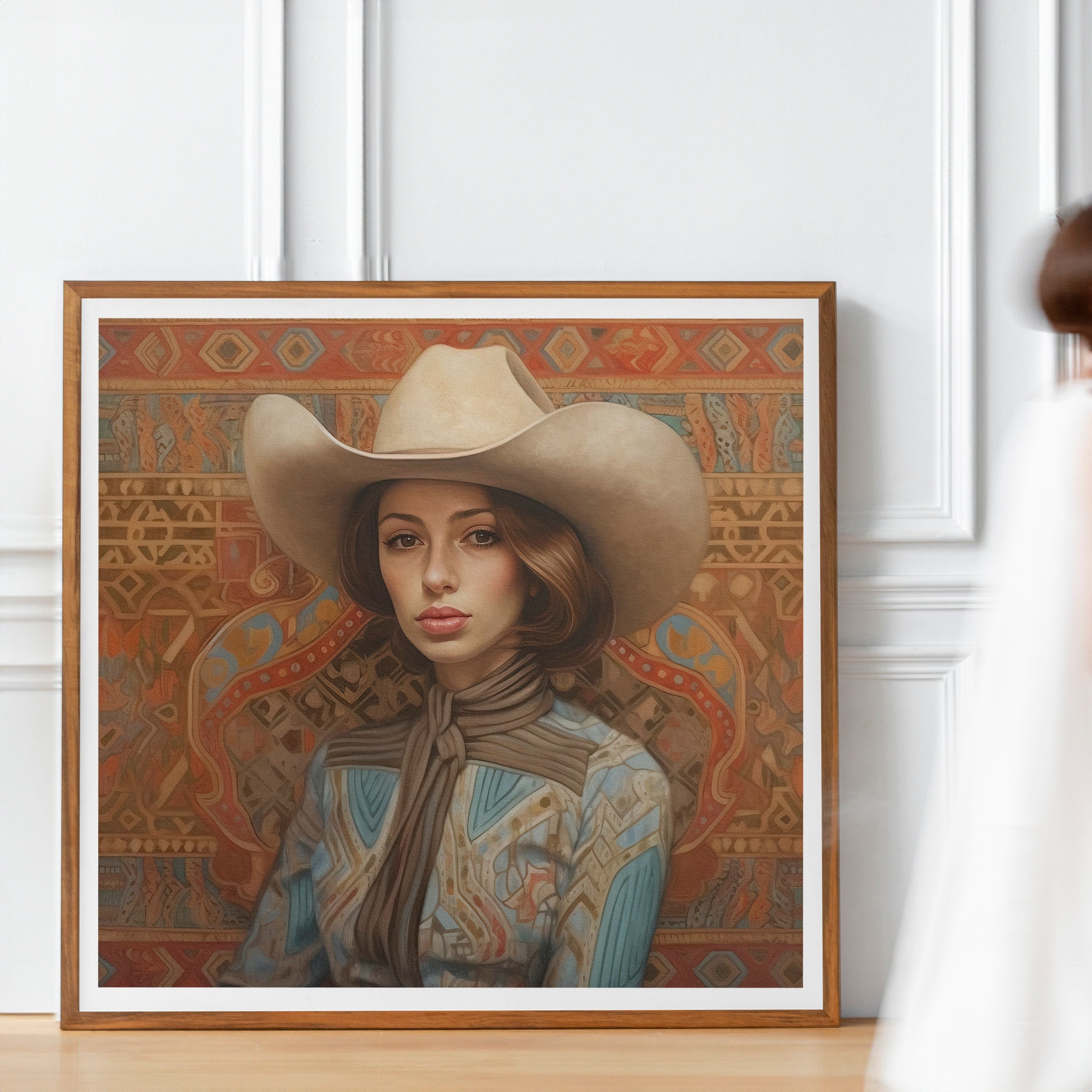 Anahita - Persian Lesbian Cowgirl Art Print, 1930s Vintage Inspired ...