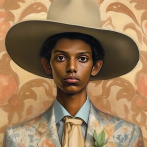 Mallaravan Dandy Desi Tamil Transgender Cowboy Art Print - Etsy