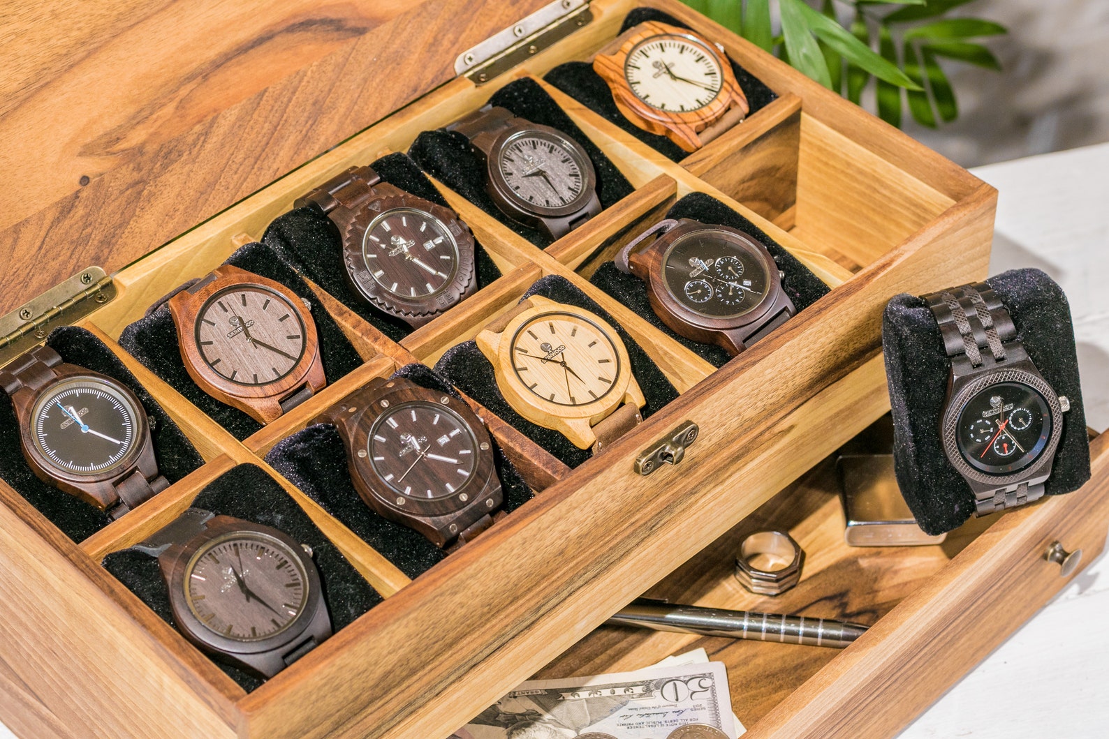 Personalized Custom Watch Box for Mens Watch Box Wood Watch - Etsy