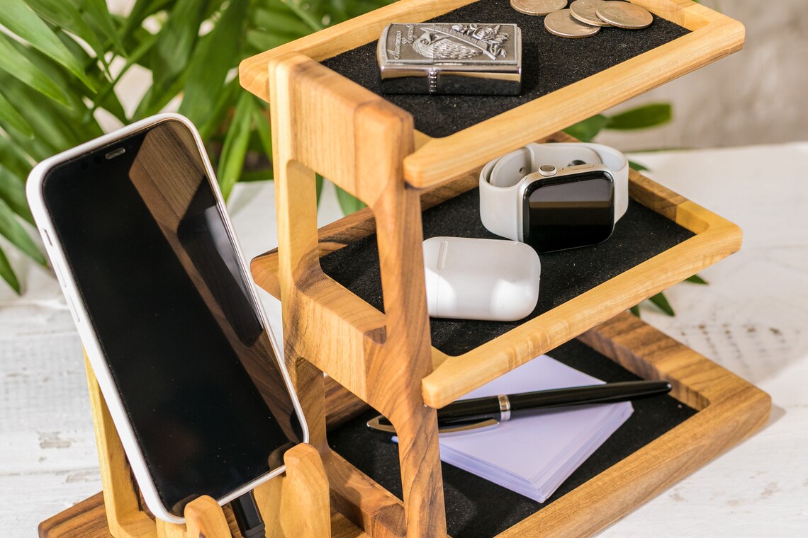 Desktop Organizer Watch Holder Tablet Stand Smartphone Stand | Etsy