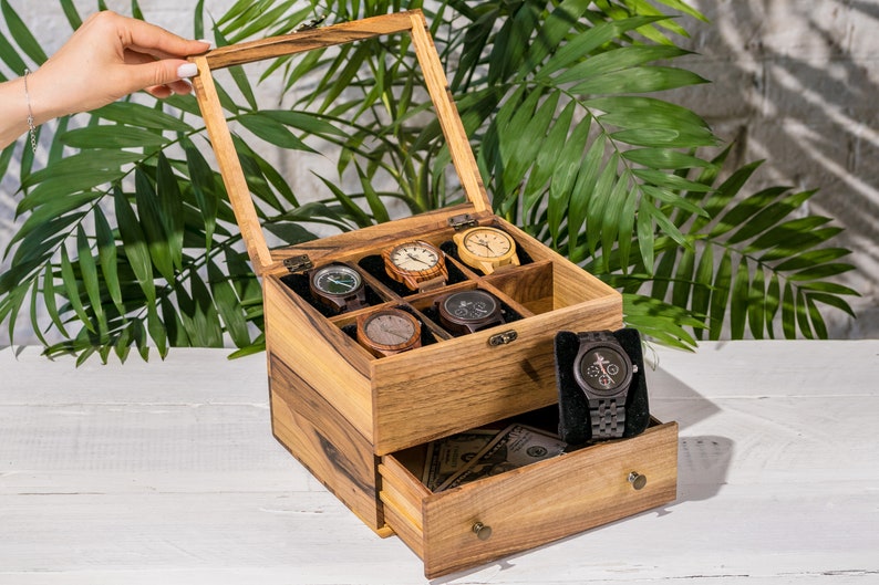 Personalized Custom Watch Box for Mens Watch Box Wood Watch - Etsy