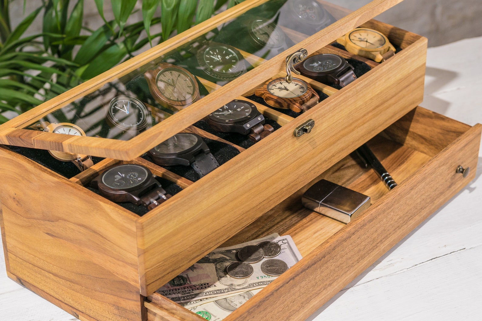 Personalized Custom Watch Box for Mens Watch Box Wood Watch | Etsy