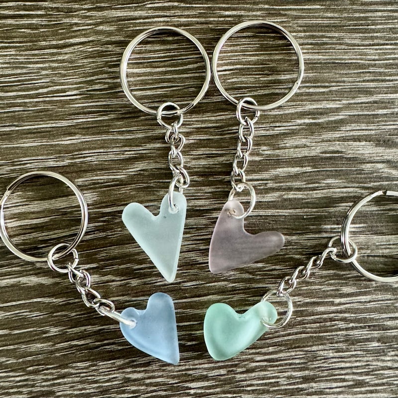 Sea Glass Keychain - Etsy