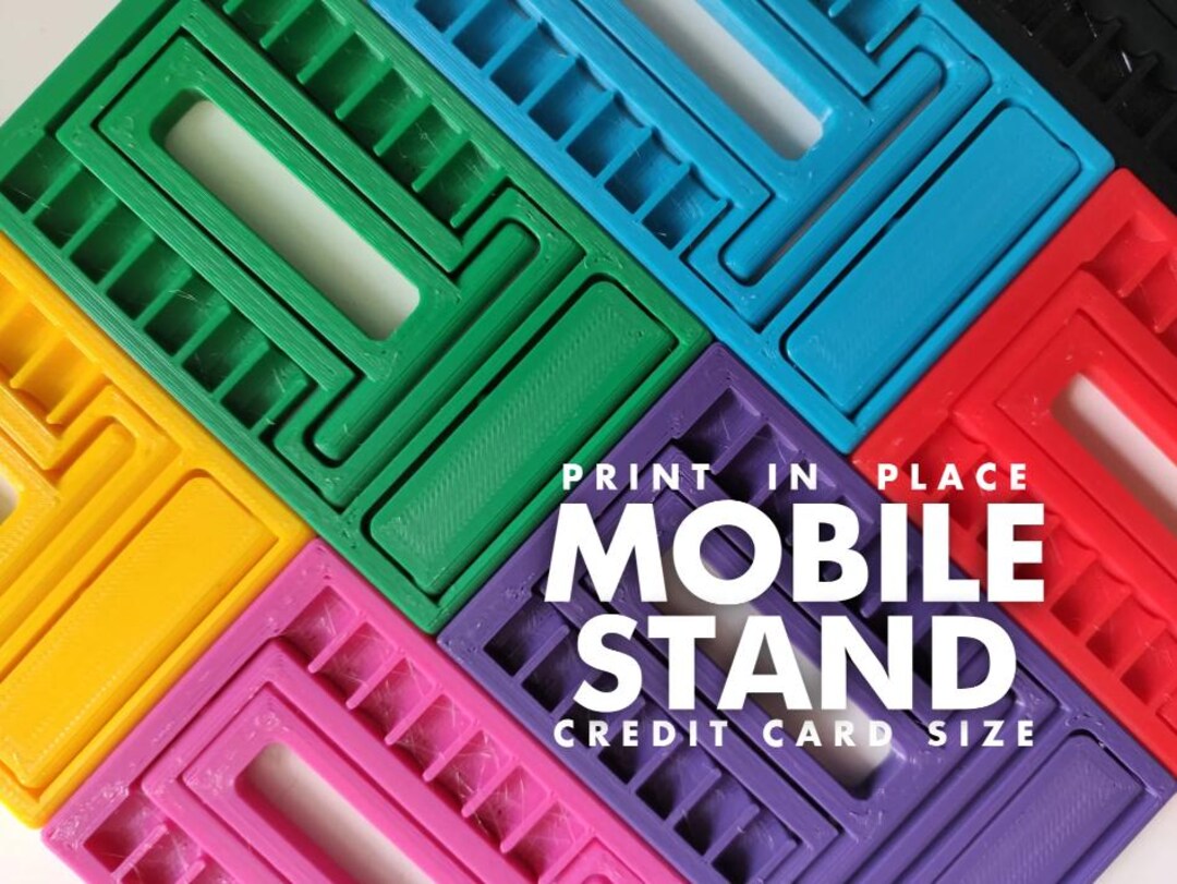 Cell/smart/mobile Phone Stand (credit Card Size) Foldable - Etsy