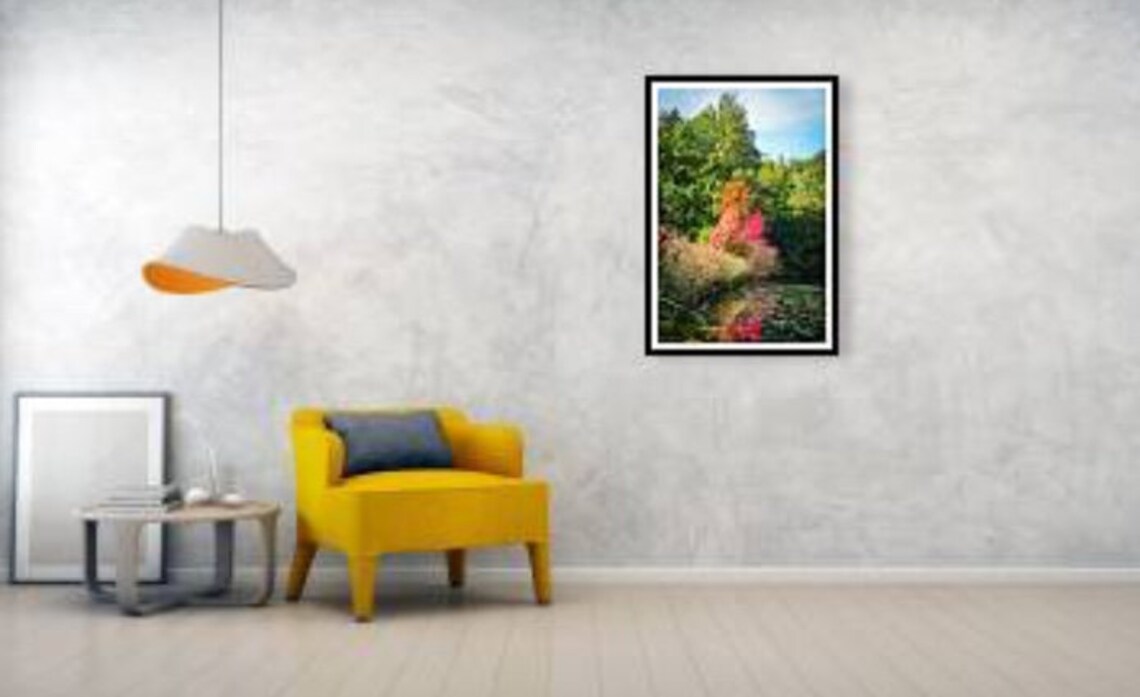 Idyllic Landscape NOT FRAMED Nature Trees Wall Art Print - Etsy