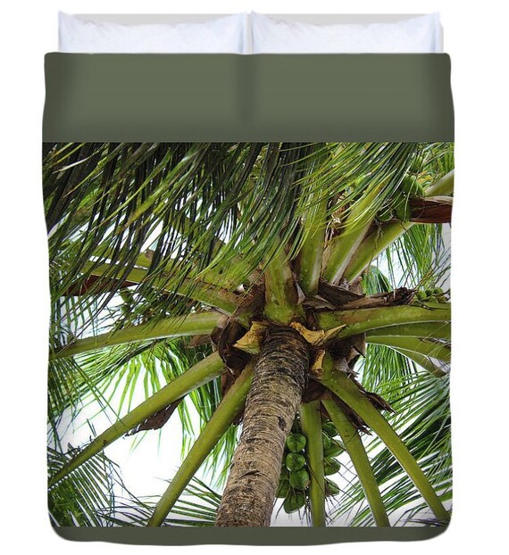 Coconut Tree Duvet Cover Unique Model Bedroom Decor Bed - Etsy